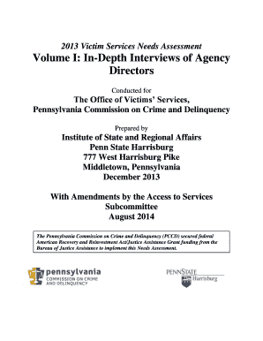 Fillable Online 2013 Victim Services Needs Assessment Fax Email Print ...