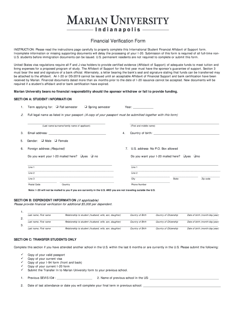 Fillable Online A Resume Guide from the Exchange - Marian University ...