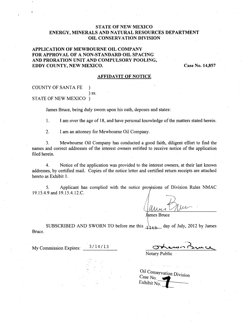 Fillable Online OIL CONSERVATION DIVISION Fax Email Print - pdfFiller