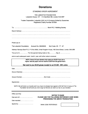 Fillable Online STANDING ORDER AGREEMENT Fax Email Print - pdfFiller