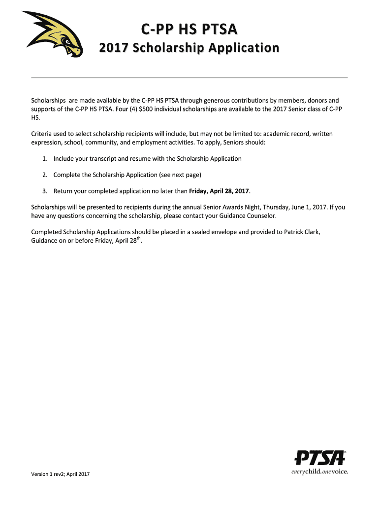 Fillable Online C-PP HS PTSA Fax Email Print - pdfFiller