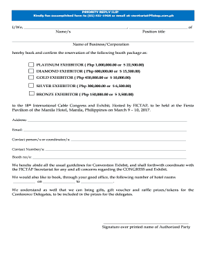 Fillable Online PRIORITY REPLY SLIP Fax Email Print - pdfFiller