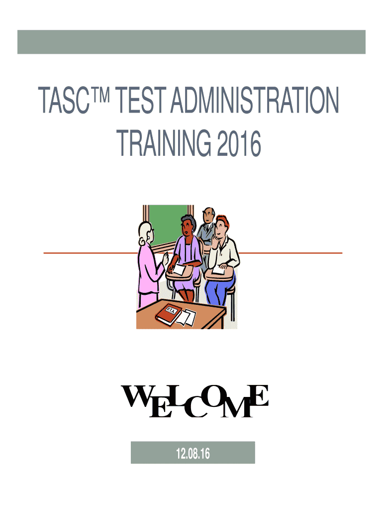 Fillable Online TASC TEST ADMINISTRATION Fax Email Print - pdfFiller