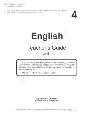 Fillable Online VISIT DEPED TAMBAYAN Fax Email Print - pdfFiller