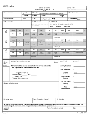 Fillable Online DSHS Form B-13 Fax Email Print - pdfFiller