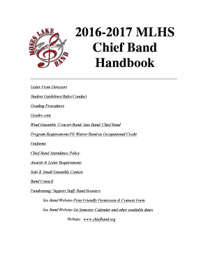 Fillable Online Chief Band Fax Email Print - pdfFiller