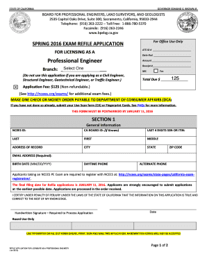 Fillable Online NCEES Application Flowchart and FAQ's - Board for ...