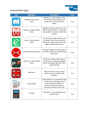 Fillable Online Android Math Apps Fax Email Print - pdfFiller