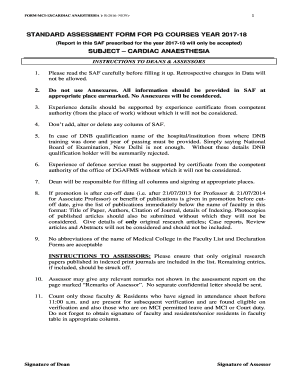 Fillable Online FORM-MCI-13(CARDIAC ANAESTHESIA )- R-2016- NEW Fax ...
