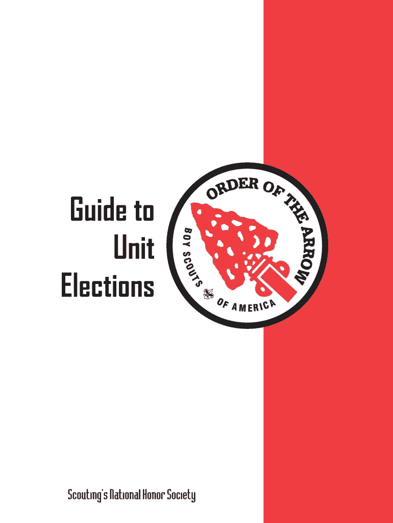 Fillable Online GUIDE TO UNIT ELECTIONS Fax Email Print - pdfFiller