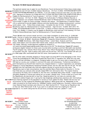 Fillable Online Va form 10 3542 travel allowance Fax Email Print ...