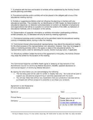 Fillable Online Exhibit Agreement Letter Fax Email Print - pdfFiller