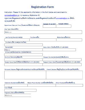 Fillable Online Instruction: Please fill the applicants information in ...