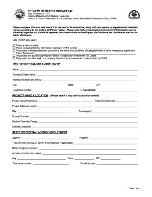 Fillable Online REVIEW REQUEST SUBMITTAL Fax Email Print - pdfFiller