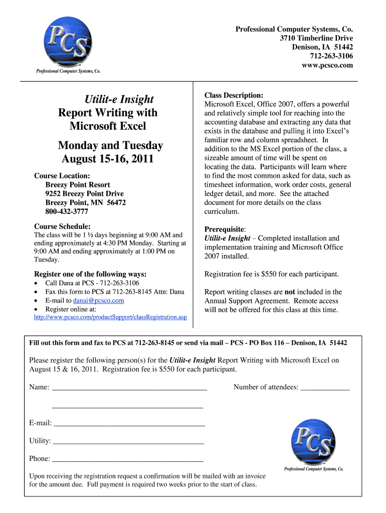 Fillable Online Report Writing with Fax Email Print - pdfFiller