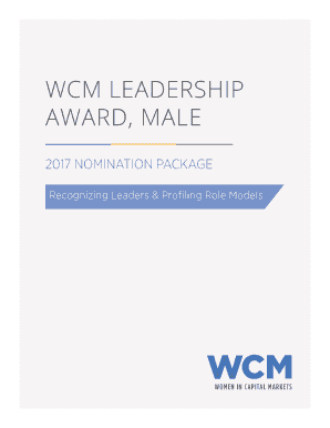 Fillable Online WCM LEADERSHIP Fax Email Print - pdfFiller
