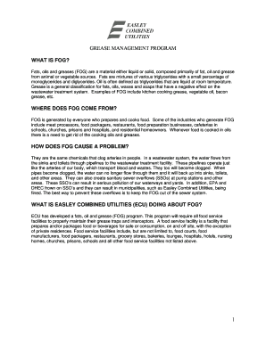 Fillable Online WHAT IS FOG Fax Email Print - pdfFiller