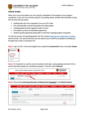 Fillable Online Submit Grades Fax Email Print - pdfFiller