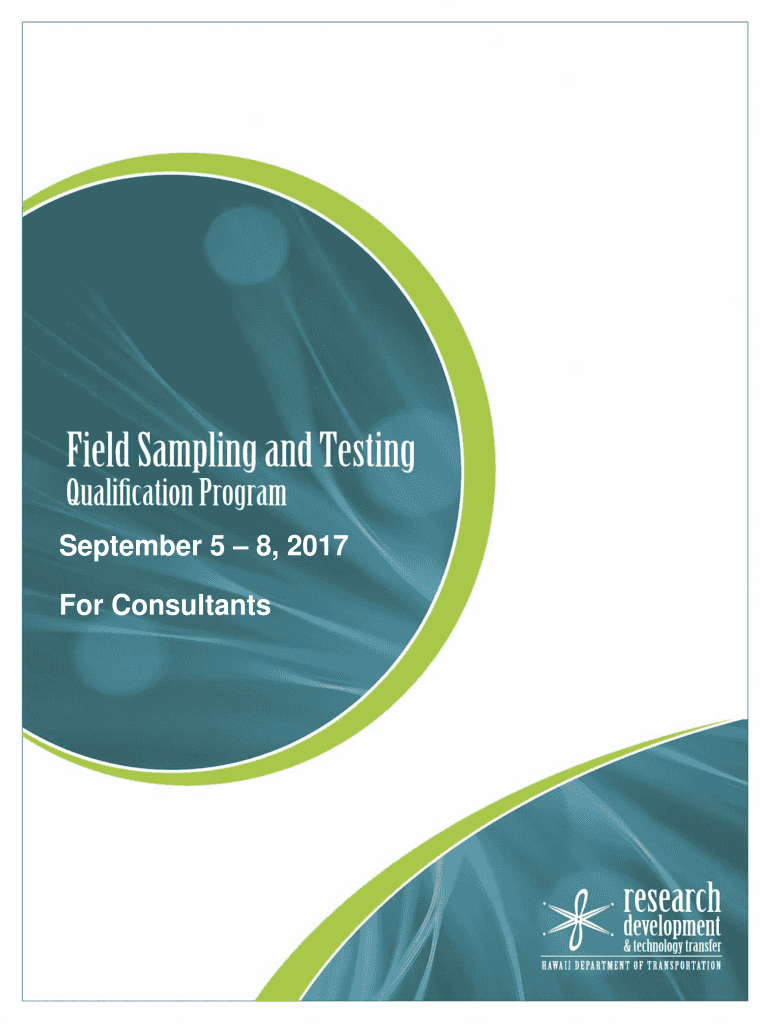 Fillable Online The Personnel Qualification Program for Field Sampling ...