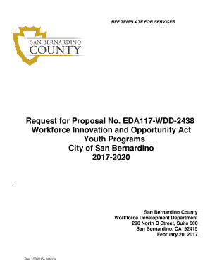 Fillable Online RFP TEMPLATE FOR SERVICES Fax Email Print - pdfFiller