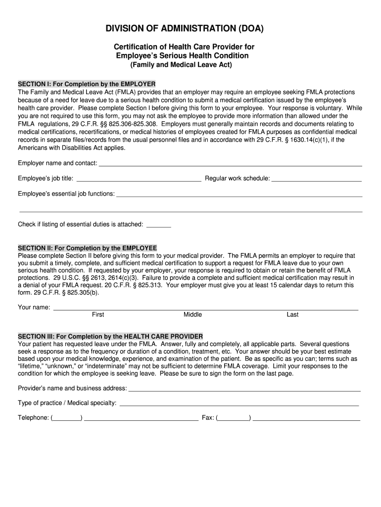 Fillable Online DOA Forms - Division of Administration - Louisiana.gov ...