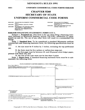 Fillable Online UNIFORM COMMERCIAL CODE FORMS 8260 Fax Email Print ...
