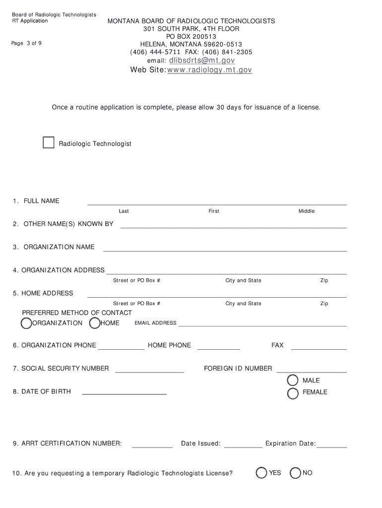 Fillable Online RT Application Fax Email Print - pdfFiller