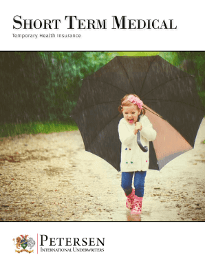 Fillable Online Short Term Medical Plan Fax Email Print - pdfFiller