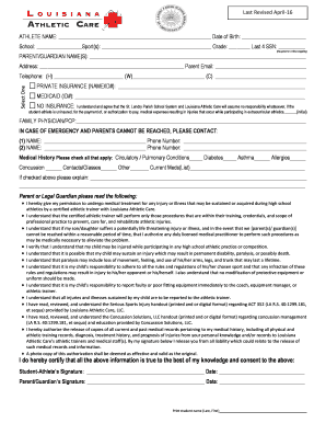 Fillable Online Last Revised April-16 Fax Email Print - pdfFiller