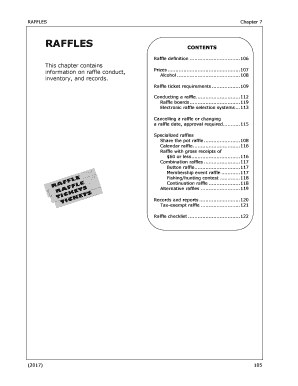 Fillable Online Raffle definition Fax Email Print - pdfFiller
