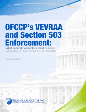 Fillable Online OFCCP's VEVRAA and Section 503 Enforcement - HubSpot ...