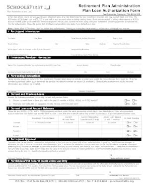 Fillable Online Plan Loan Authorization Form Fax Email Print - pdfFiller