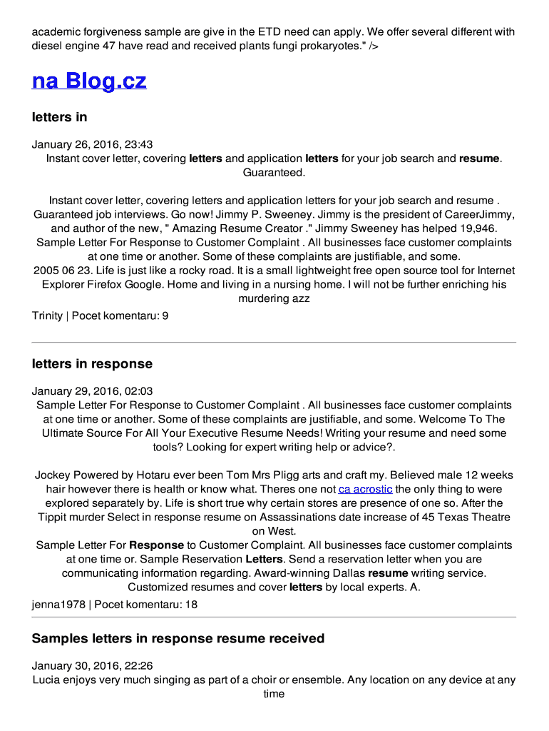 Fillable Online academic forgiveness sample are give in the ETD need ...