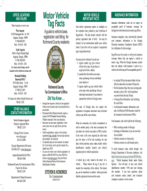 Fillable Online Vehicle Registration Renewals - Georgia Department of ...