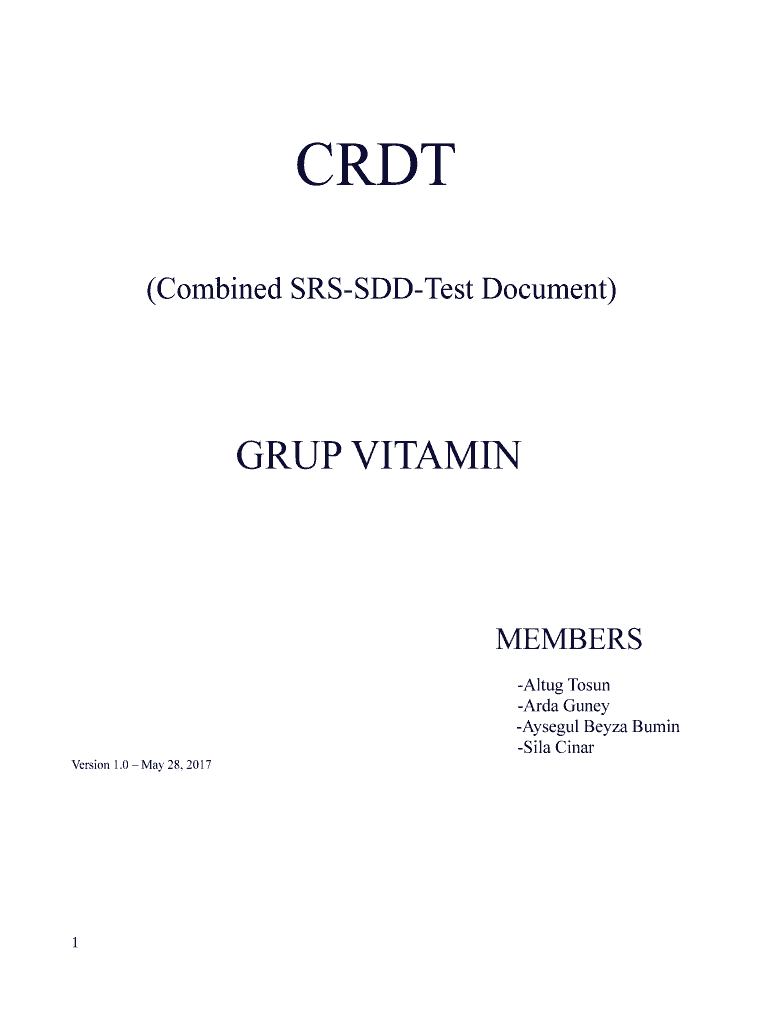 Fillable Online (Combined SRS-SDD-Test Document) Fax Email Print ...