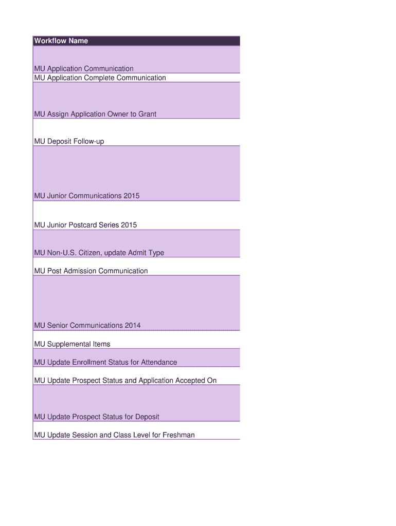 Fillable Online Workflow Name Fax Email Print - pdfFiller