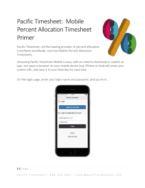 Fillable Online Pacific Timesheet: Mobile Fax Email Print - pdfFiller