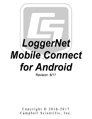 Fillable Online LoggerNet Mobile Connect for Android Fax Email Print ...
