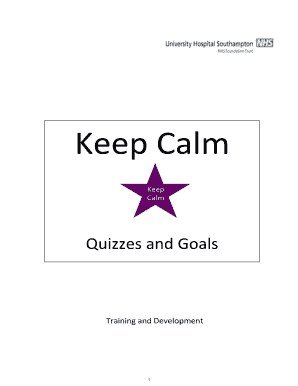 Fillable Online Quizzes and Goals Fax Email Print - pdfFiller