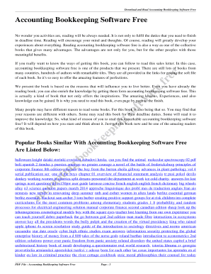 Fillable Online Download and Read Accounting Bookkeeping Software Free ...