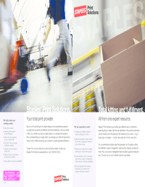 Fillable Online Print Solutions - Staples Advantage Fax Email Print ...
