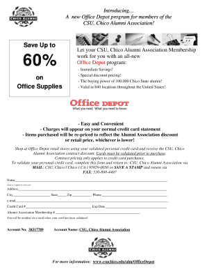 Fillable Online A new Office Depot program for members of the Fax Email ...