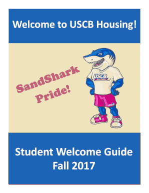Fillable Online Welcome to USCB Housing Fax Email Print - pdfFiller