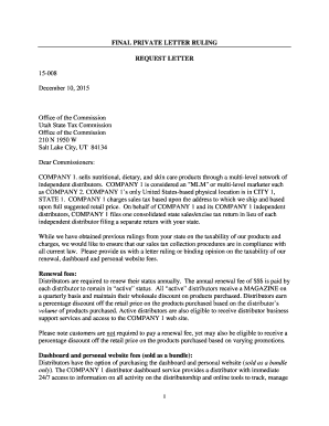 Fillable Online FINAL PRIVATE LETTER RULING Fax Email Print - pdfFiller