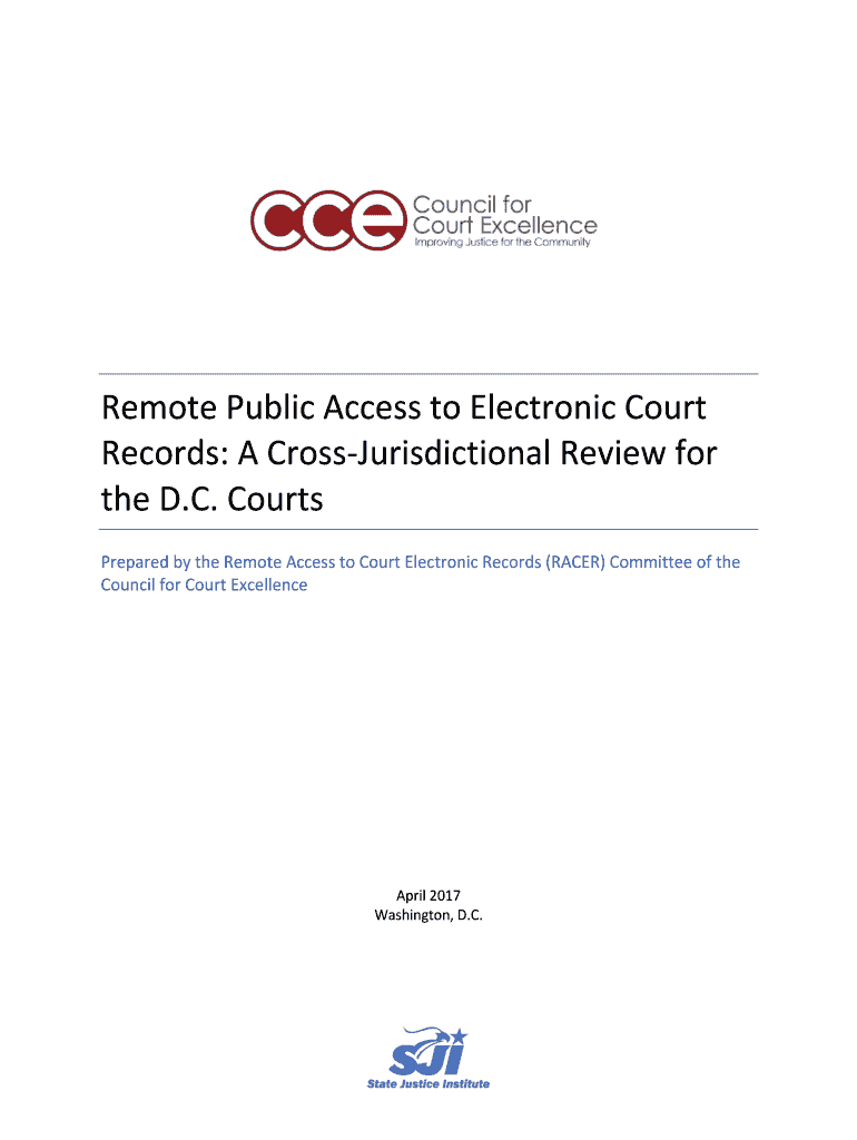Fillable Online Remote Public Access to Electronic Court Fax Email ...