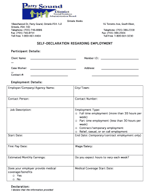 Fillable Online Ontario Works Fax Email Print - pdfFiller