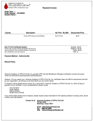 Fillable Online Payment Invoice Fax Email Print - pdfFiller