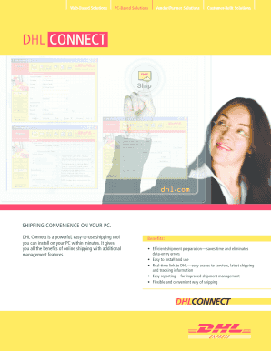 Fillable Online DHL CONNECT Fax Email Print - pdfFiller