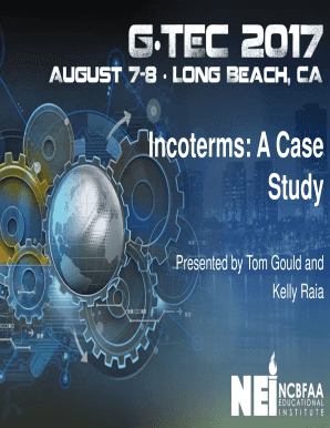 Fillable Online Incoterms: A Case Fax Email Print - pdfFiller