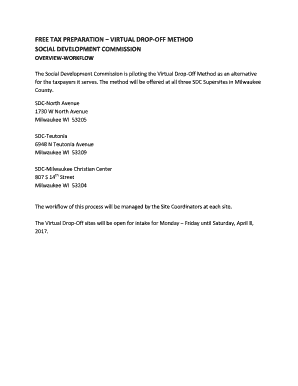 Fillable Online FREE TAX PREPARATION VIRTUAL DROP-OFF METHOD Fax Email ...